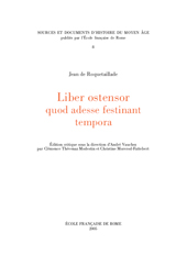 Liber Ostensor quod adesse festinant tempora - École française de Rome ...